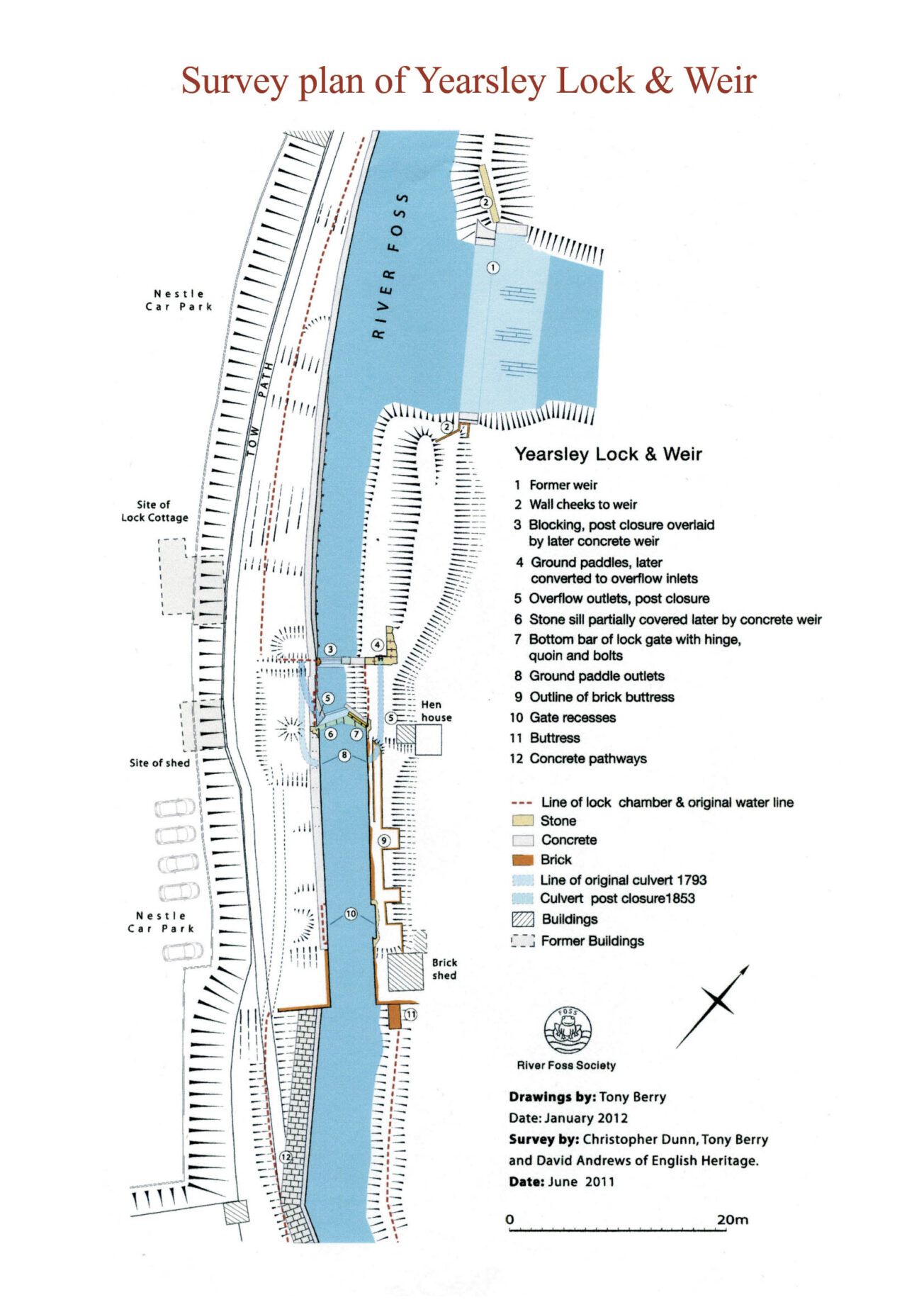 The Archaeology of The Foss Navigation – Yearsley Lock – Tony Berry ...